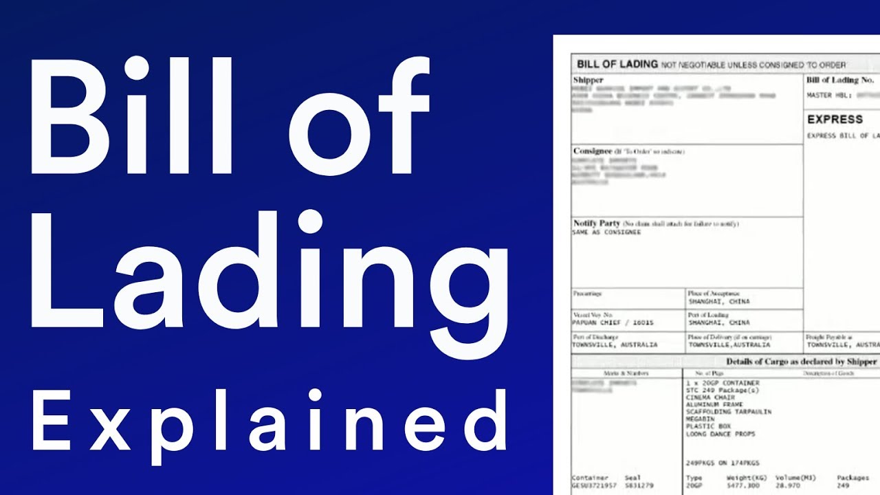 Bill Of Lading Definition And Exle - Infoupdate.org